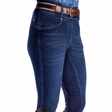 Blue Horse and Equestrian Riding Breeches